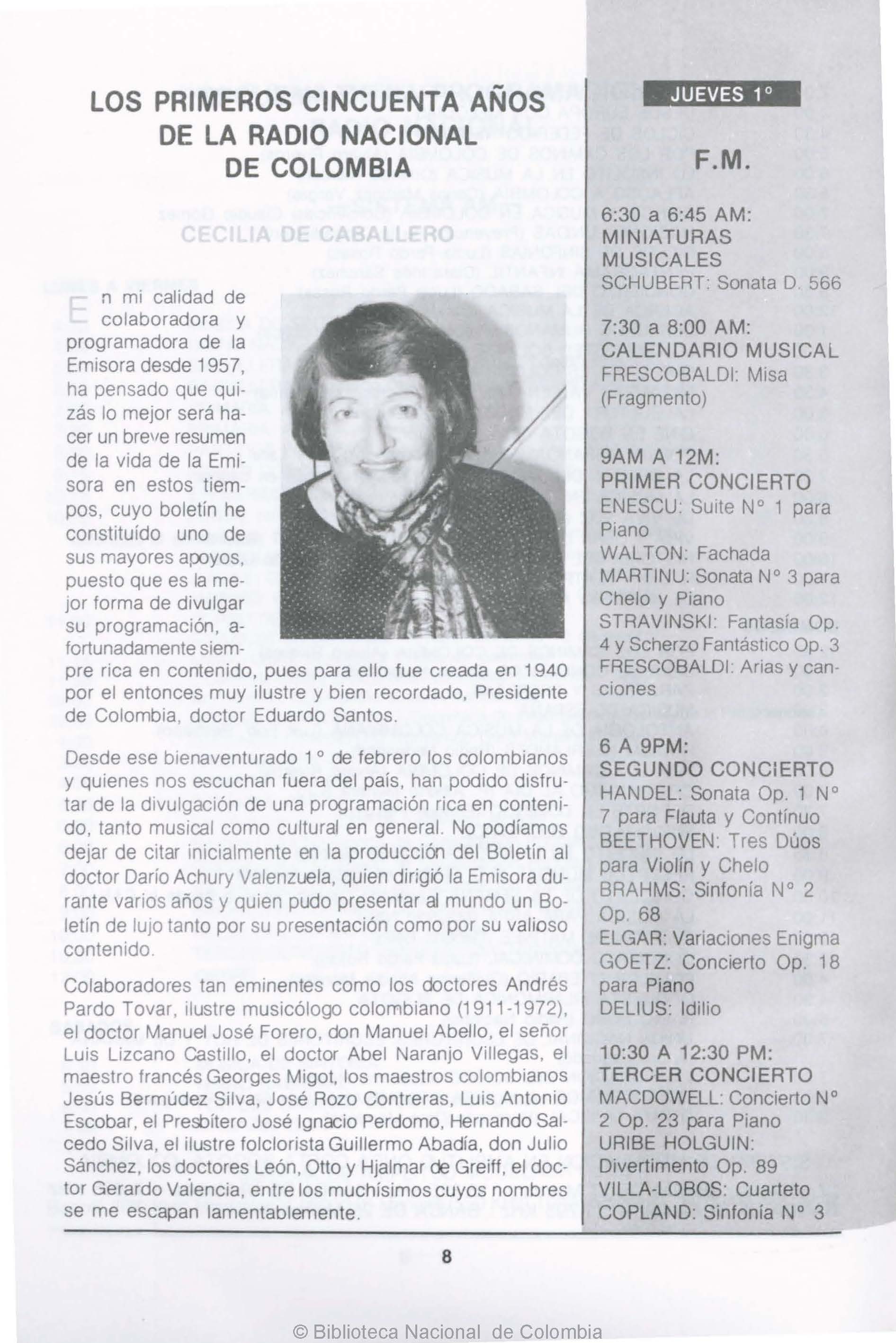 Los primeros cincuenta años de la Radio Nacional de Colombia Los primeros cincuenta años de la Radio Nacional de Colombia