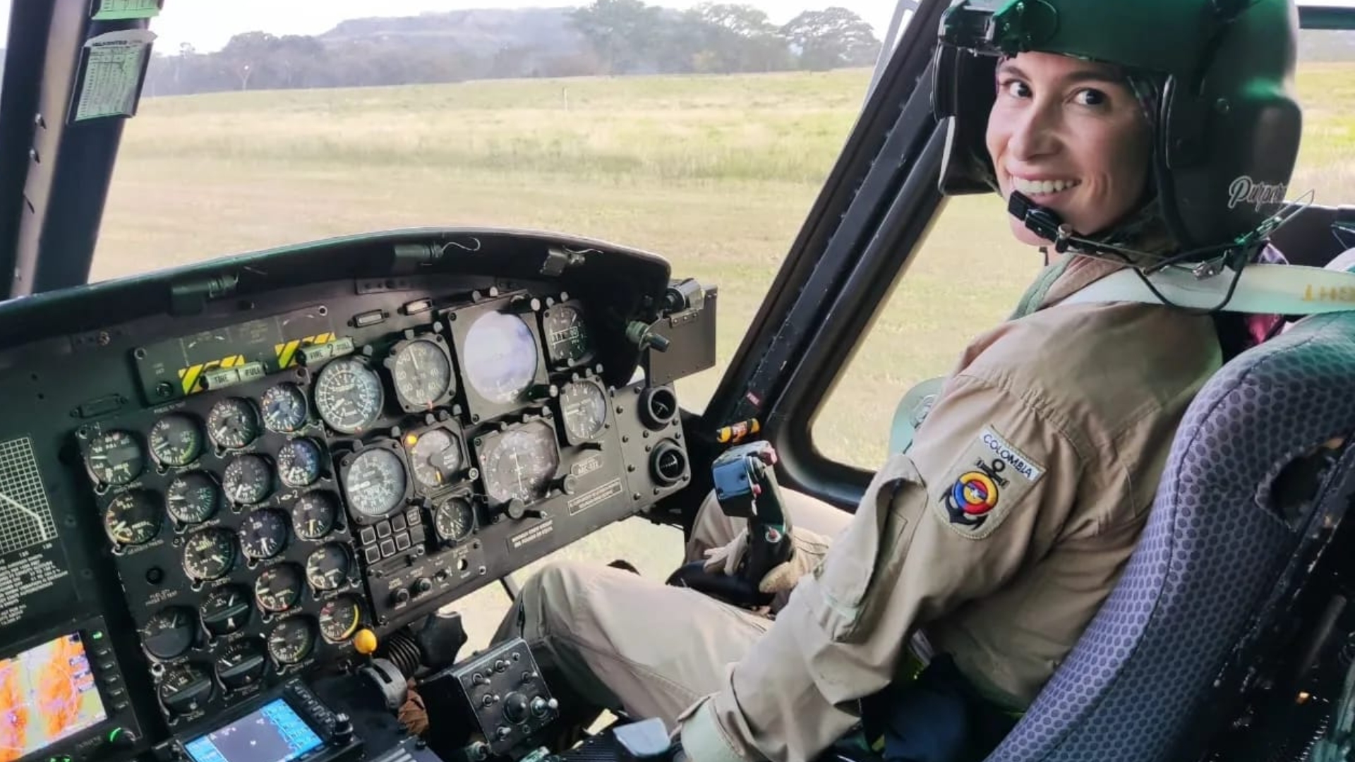 Está la única mujer piloto de helicóptero en Leguízamo, Putumayo
