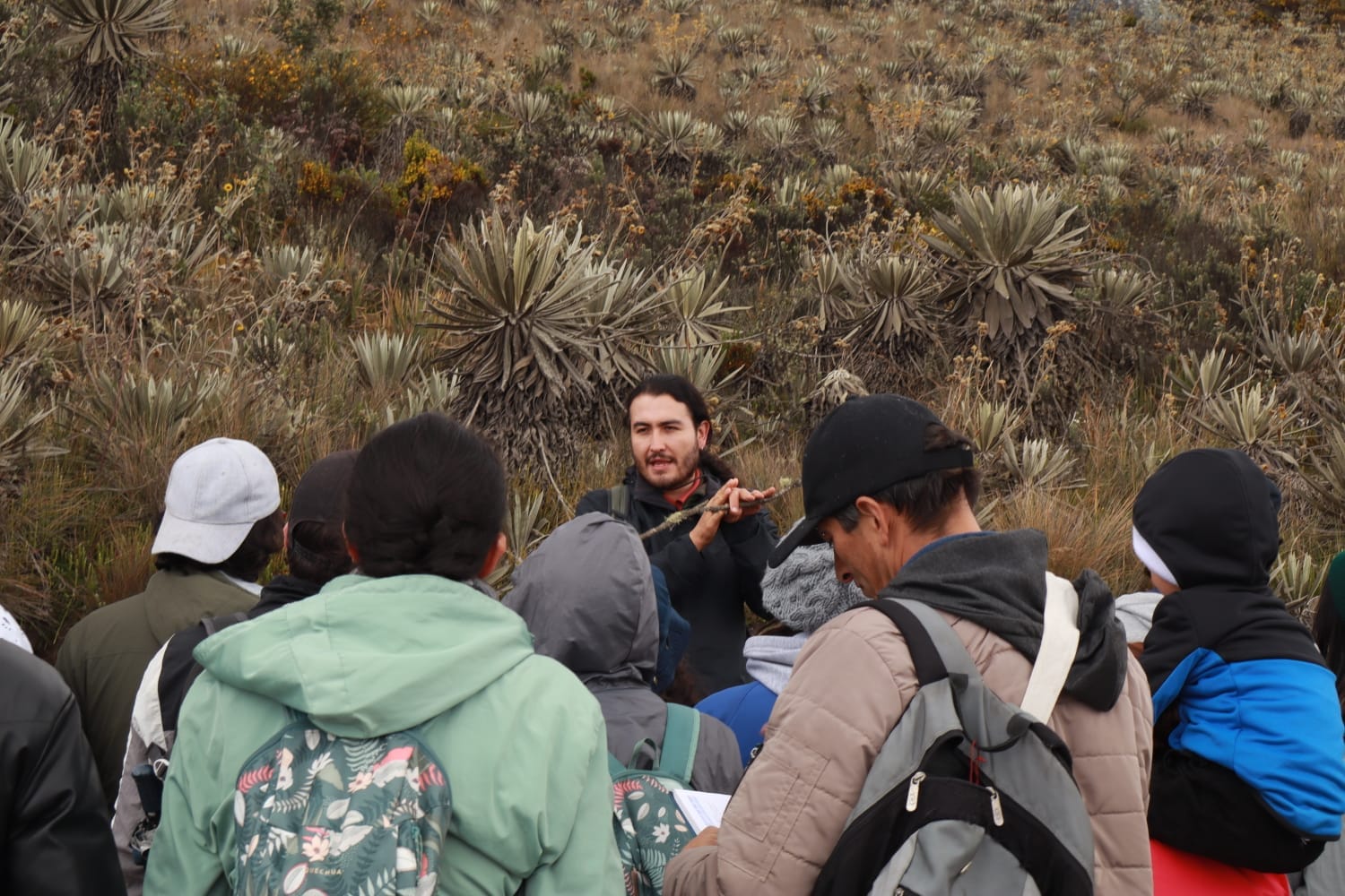 Iván Rojas, líder de la escuela Kimy Pernia Domicó en Bogotá