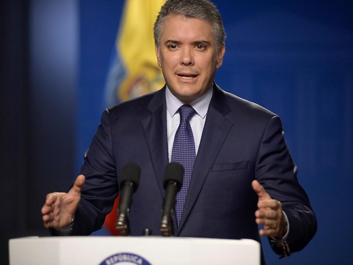 Presidente Duque dice que no aceptará la violencia en marchas