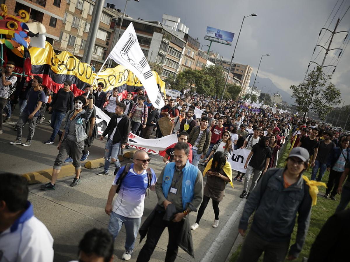 Así transcurrió la jornada de marchas estudiantiles