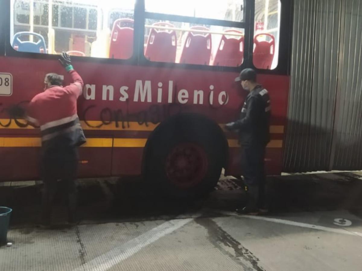 Daños a Transmilenio superan los 1.500 millones de pesos